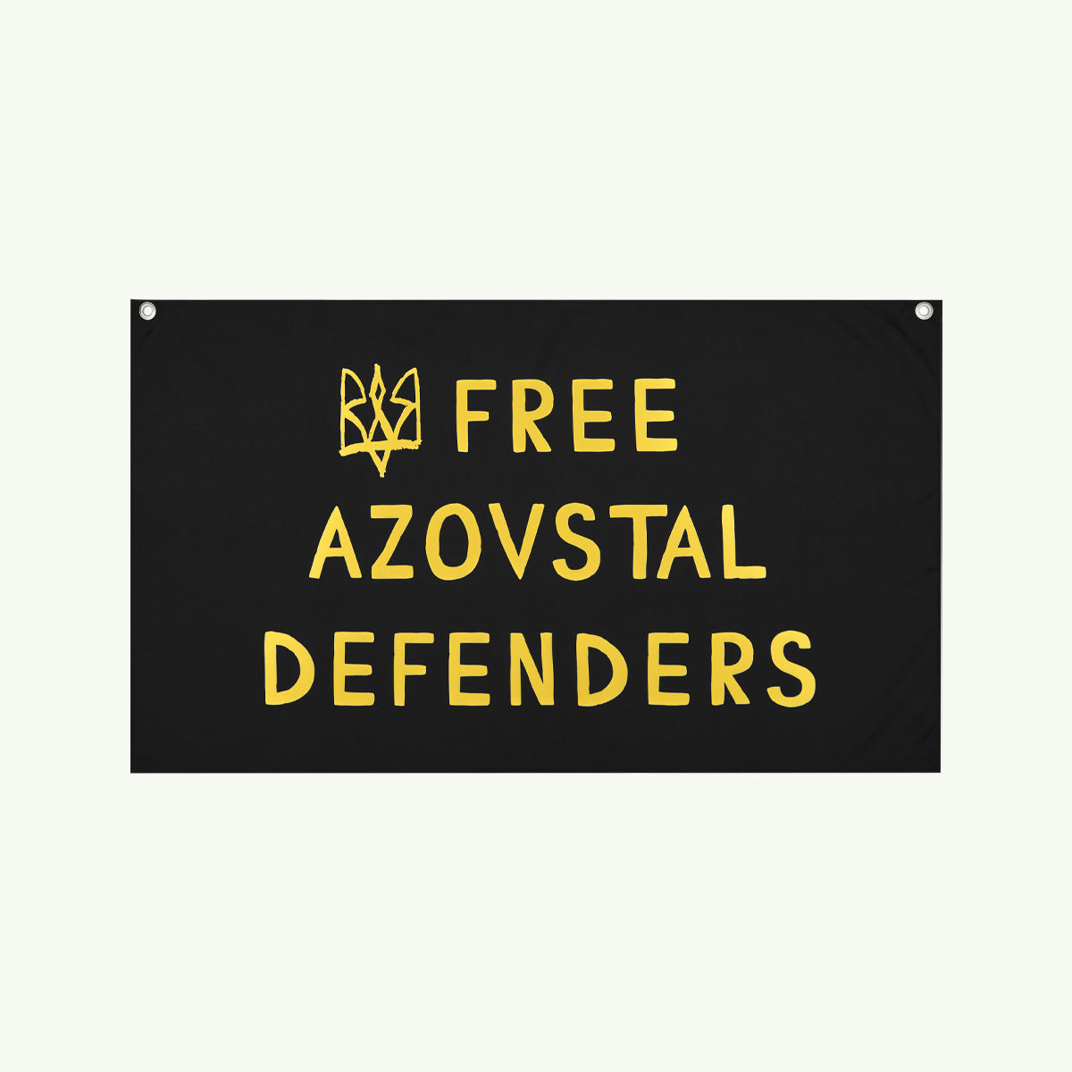 Прапор "FREE AZOVSTAL DEFENDERS/МАНІФЕСТ" – MOJAVE