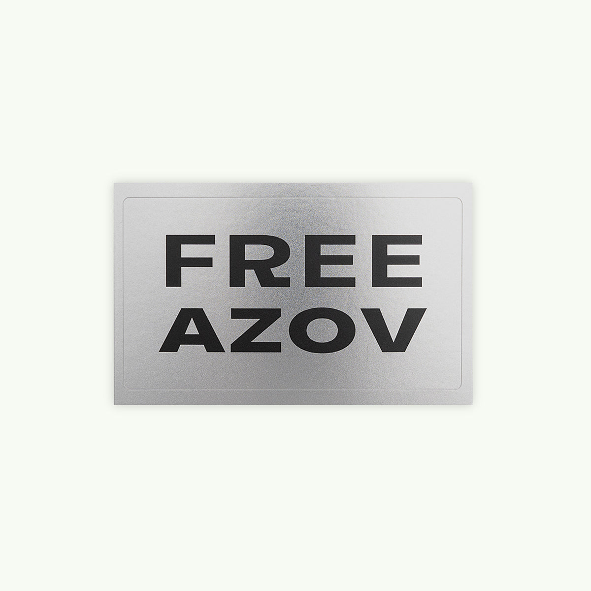 Sticker "FREE AZOV" SILVER – MOJAVE