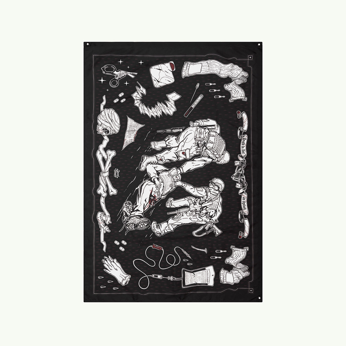 Flag "Death is not an option" – MOJAVE